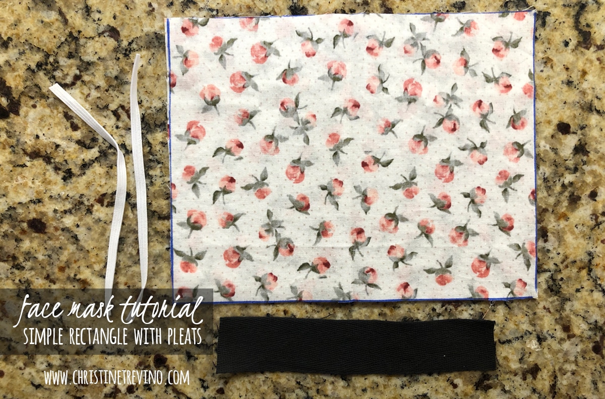 Cloth Face Mask Tutorial [2 masks, 5 sizes] - Christine Trevino